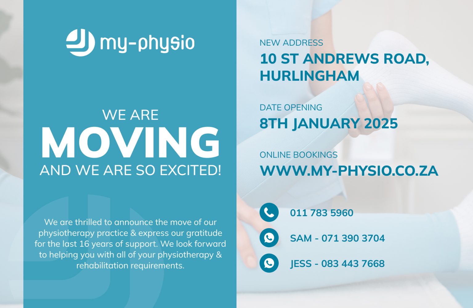 my-physio.co.za | Sandton Physiotherapist
